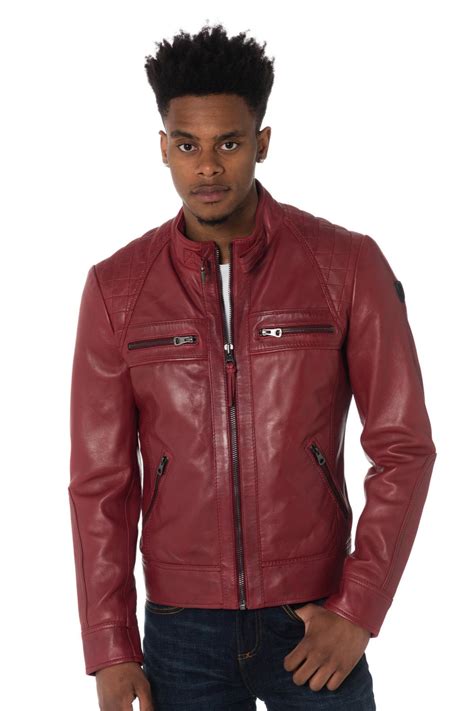 Blouson Homme Redskins Balboa Starter Red Cuir City