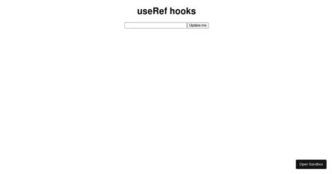 Useref Hook Codesandbox