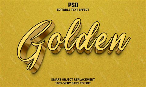 Effet de texte doré Fichier PSD Photoshop PREMIUM