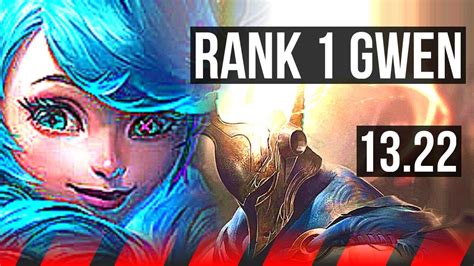 GWEN Vs PANTH TOP Rank 1 Gwen 6 0 0 65 Winrate Dominating Rank