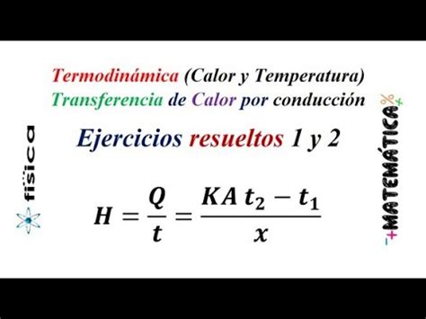Transferencia de Calor por conducción ejercicios resueltos 1 y 2