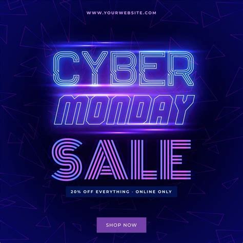 Template Save Inspo Logo Cyber Cyber Monday Sales Black Friday