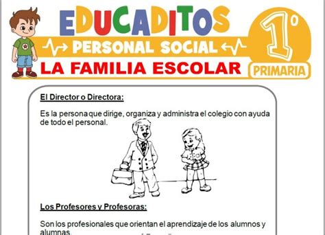 Ejercicios De La Familia Escolar Para Primero De Primaria Educaditos