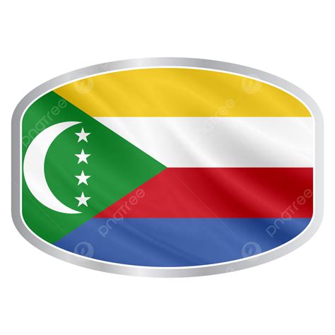 Bandeira Nacional Do Emblema De Comores Vetor PNG Comores Bandeira