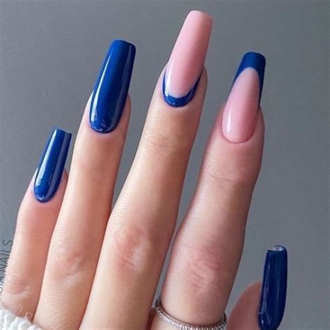 Vibrant Royal Blue Nail Designs Long Nails Gel Nails Blue Nails