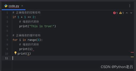 ⭐️python的缩进规则 python 缩进 csdn博客