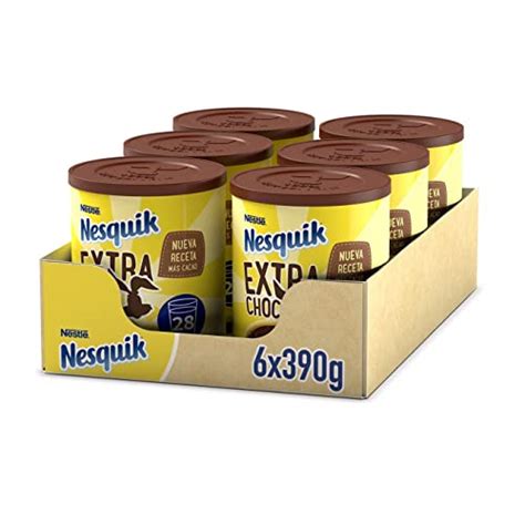 Nestlé Nesquik cacao soluble instantáneo Extra Choc pack de 6 x 390g