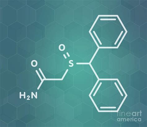 Modafinil Wakefulness Promoting Drug Molecule By Molekuul Science