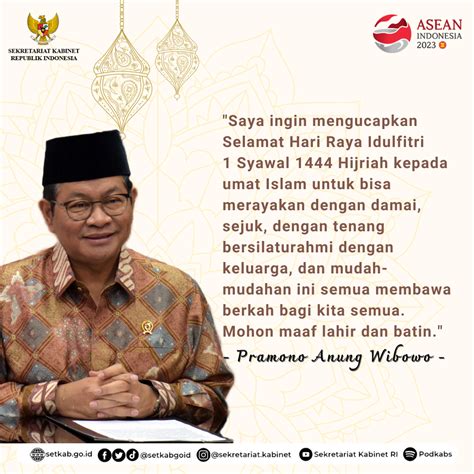 Sekretariat Kabinet Republik Indonesia Pernyataan Sekretaris Kabinet