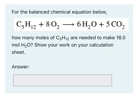 Solved For The Balanced Chemical Equation Below Chegg