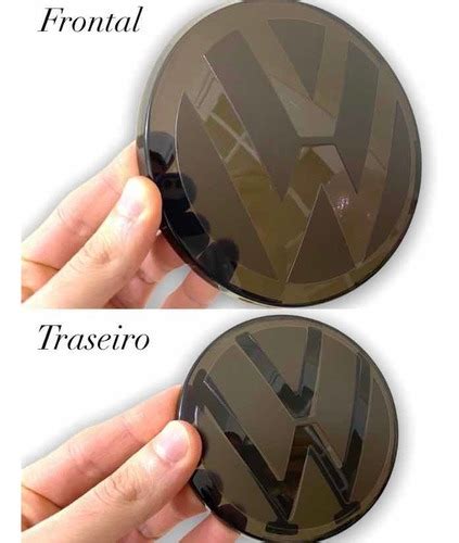 Emblema Frontal Traseiro Acr Lico Black Vw Passat B Frete Gr Tis