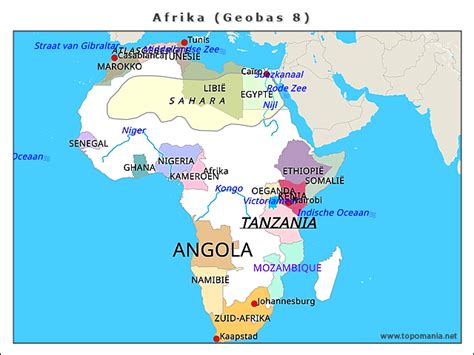 Topografie Afrika Geobas Topomania Net