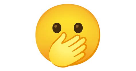 Face With Open Eyes And Hand Over Mouth Emoji Meaning Symbolism