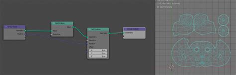 transforming mesh to its uv map with geometry nodes in blender