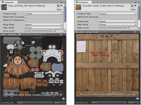 Unity Manual Texture Types