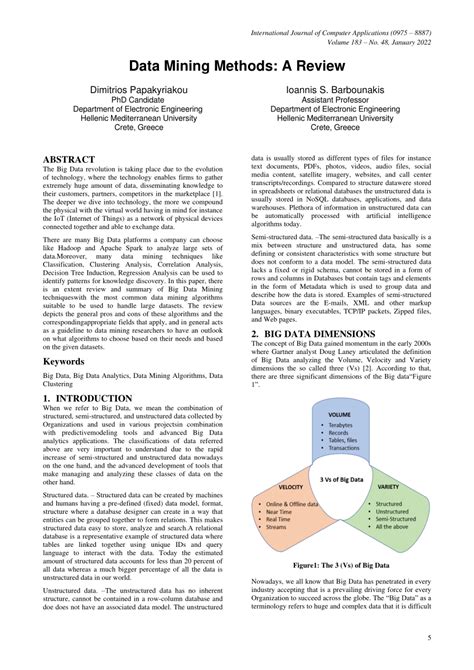 pdf data mining methods a review