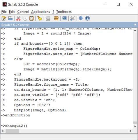 character recognition application scilab