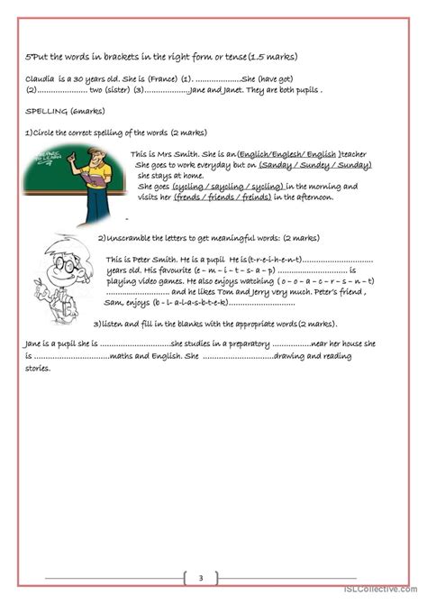 Test Fran Ais Fle Fiches Pedagogiques Pdf Doc