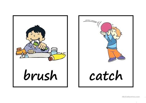 Action Words Examples With Pictures