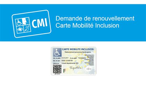 Renouvellement carte mobilité inclusion CMI auprès de la MDPH