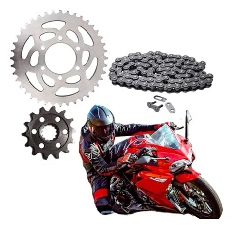 Kit Arrastre Sprocket Cadena Reforzada Italika Vortx 300 Y R Envío gratis