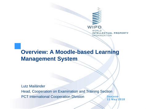 pdf overview a moodle based learning management system · learning management system lms for