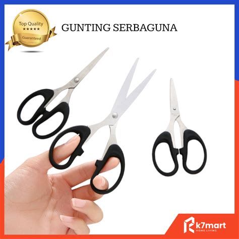 Jual K7MART GUNTING STAINLESS STEEL 12CM GUTING SERBAGUNA KERTAS KAIN