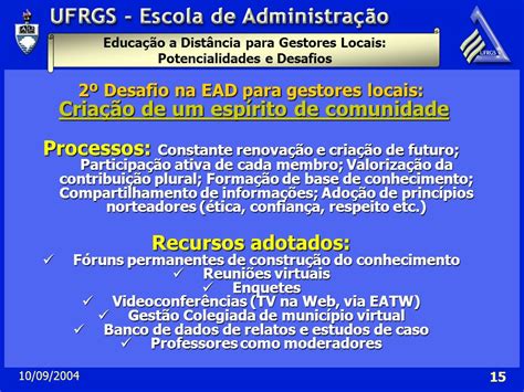 Educação a distância para gestores locais potencialidades e desafios