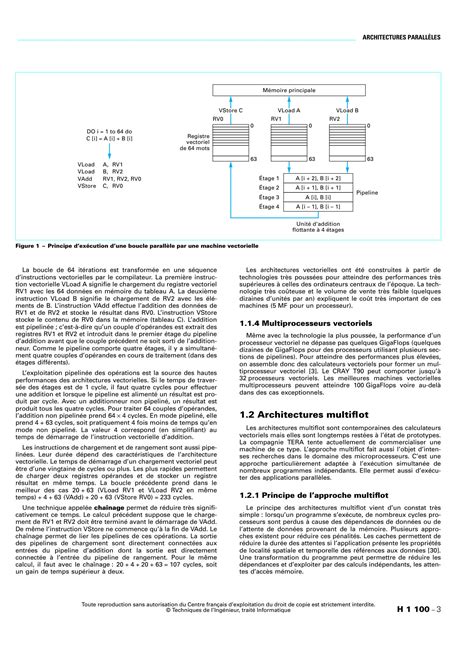 SOLUTION Techniques De L Ing Nieur Architectures Parall Les Solutions