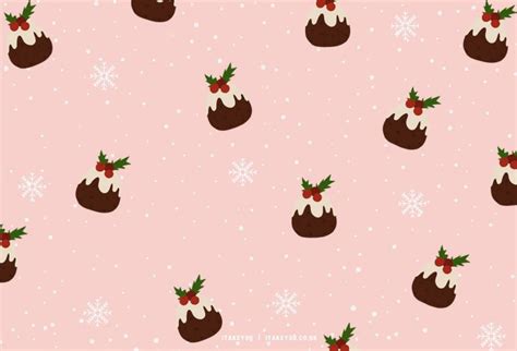 Preppy Christmas Wallpaper Ideas Christmas Pudding Wallpaper For