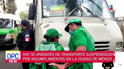 30 Unidades De Transporte Suspendidas Por Incumplimiento En La CDMX