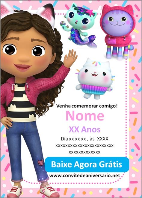 Convites A casa mágica da Gaby convites