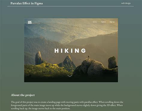 Parallax Effect In Figma Behance