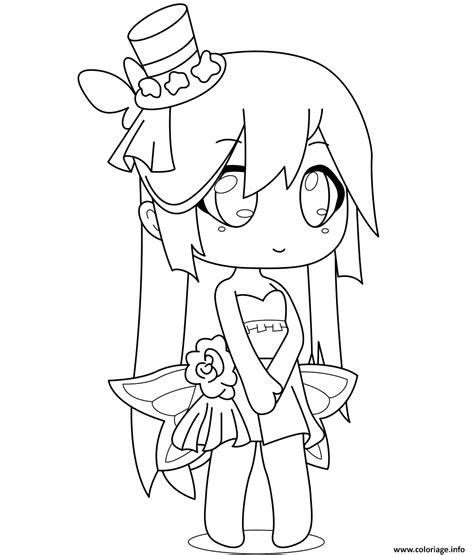 Coloriage Midori Gacha Life JeColorie