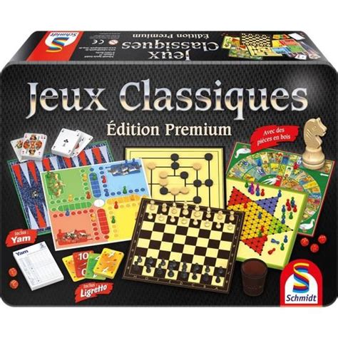 Coffret Jeux Classiques Dition Premium Jeu De Soci T Schmidt