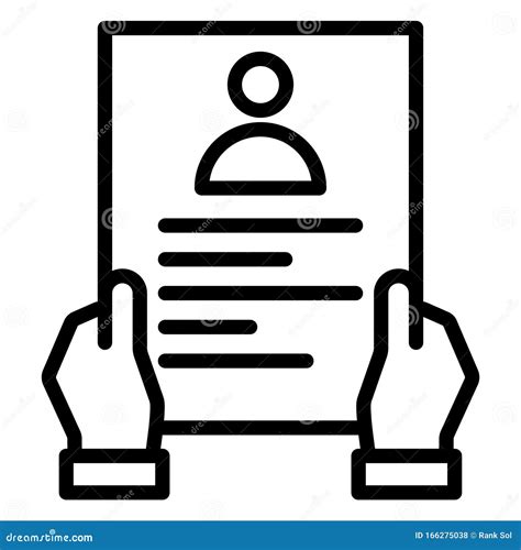 Biodata Curriculum Vitae Vector Icons Set Which Can Easily Modify Or