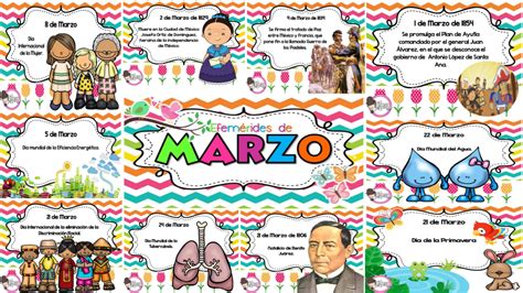 Efemerides Del Mes De Marzo Para Primaria Y Preescolar En Pdf Otosection