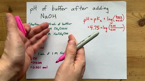Find The PH Of A Buffer After Adding NaOH YouTube