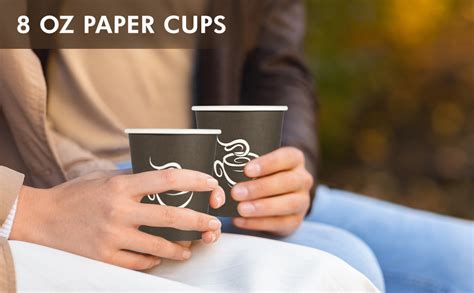 Amazon LITOPAK 400 Pack 8 Oz Paper Cups Disposable Coffee Cups