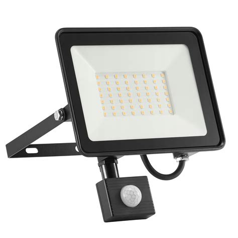 Lampa Naświetlacz LED Halogen 50W Z CZUJNIK RUCHU Halogen 50W PIR EII