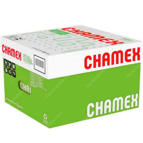 Caja 5000 Hojas de Papel Bond Blanco 75 g m² CHAMEX Tamaño Carta