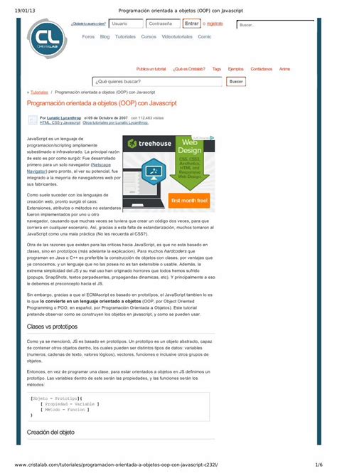 Pdf Programaci N Orientada A Objetos Oop Con Javascript Dokumen Tips