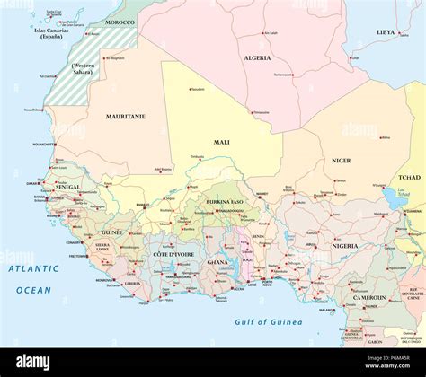 African Countries And Capitals Map