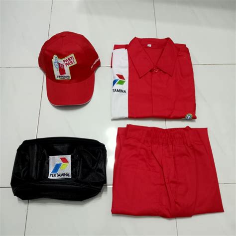 Jual Seragam Operator Spbu Pertamina Pasti Pas Baju Spbu Topi Tas