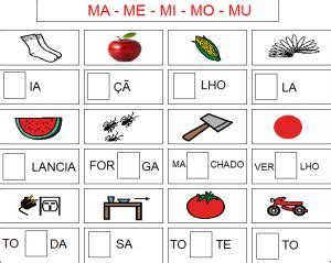 Aprendendo a Tia Debora INCLUSÃO COLOQUE A SÍLABA QUE FALTA
