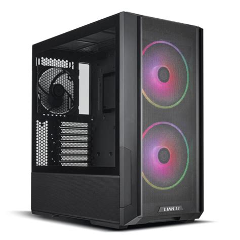 Lian Li LanCool 216RX RGB Mid Tower ATX Case Black PC LAN216RX
