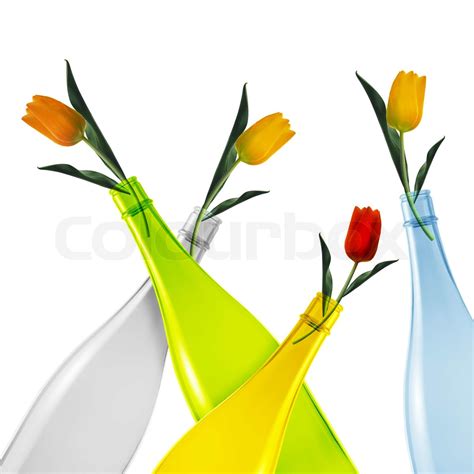 Glas Flaske Stock Foto Colourbox