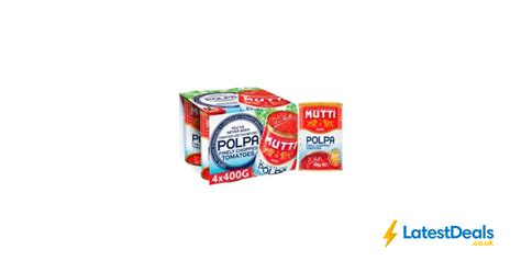 Mutti Polpa Finely Chopped Tomatoes 4x400g 3 90 At ASDA