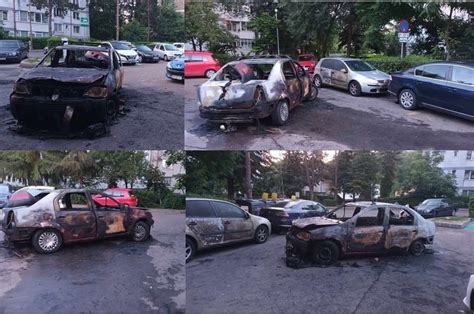 Șoferul mașinii care a luat foc în parcarea din Suceava era beat și a