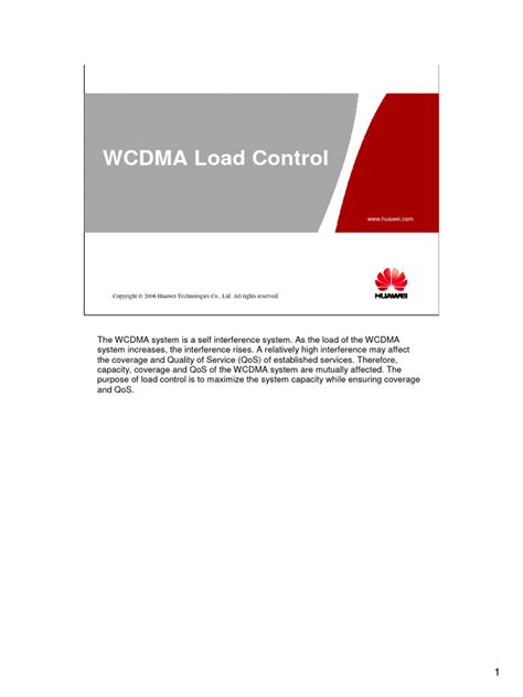 wcdma load control pdf